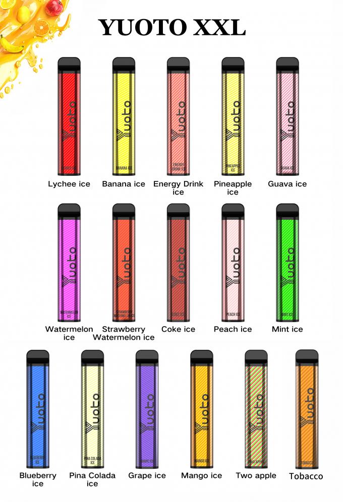 Original Yuoto Vape XXL 2500 puffs Disposable Vape Pen with Various Flavors