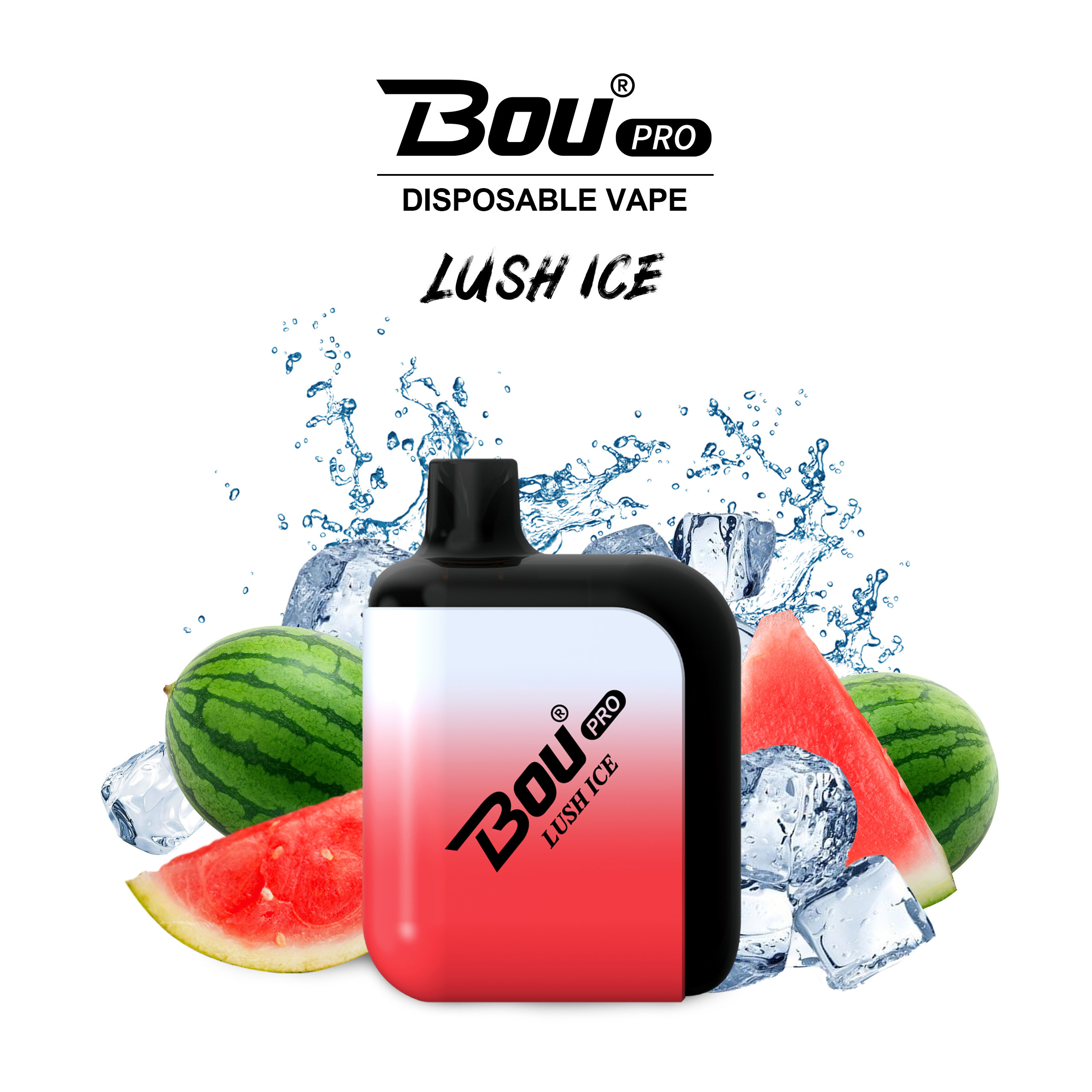 Portable Disposable BOU PRO Vape 7000 Puffs 5% Nic 16ml Liquid Type C ...