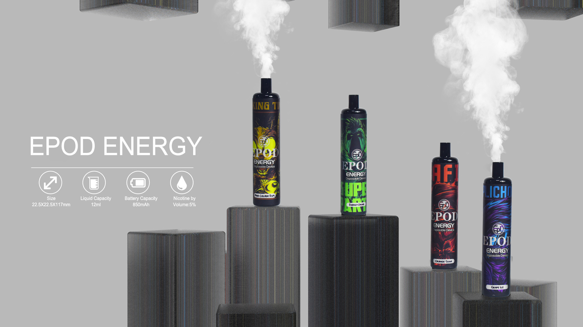 New Item 12 Kinds Multi Flavors Electronic Cigarette Vape 5000 Puff ...